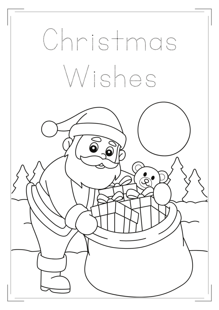 Christmas and Winter Coloring Worksheets for Child Development - Sllearning